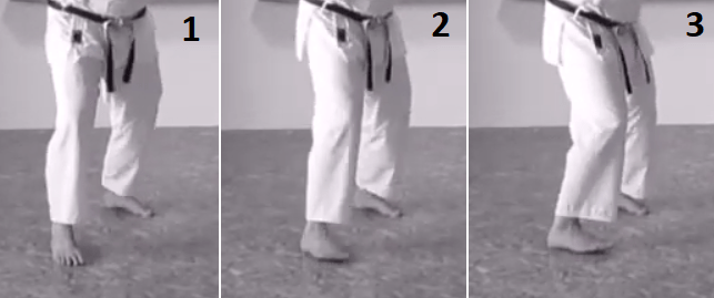 Ball- or heel turn in karate - Jissen Karate